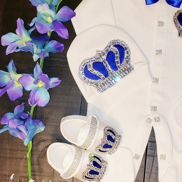 One Pieces | Royal Blue Jewel Baby Set | Poshmark